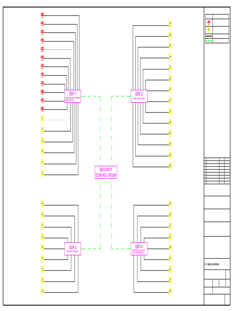Cctv Single Line Diagram | PDF
