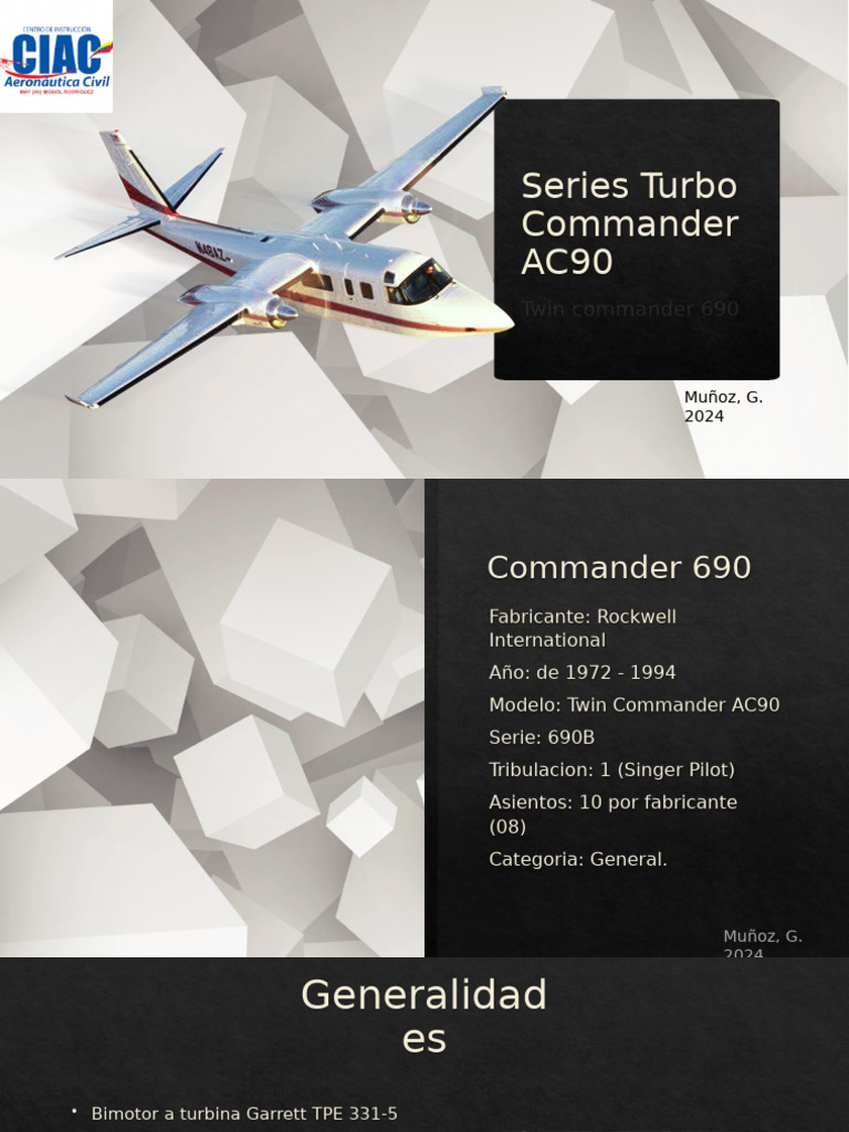 Especificaciones del Turbo Commander AC90 | PDF | Contaminación ...