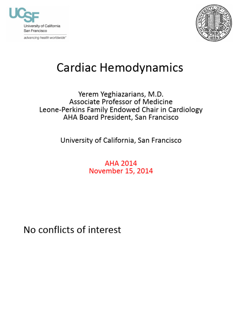 Cardiac Hemodynamics PDF Ucm 470678 | PDF | Atrium (Heart) | Ventricle ...