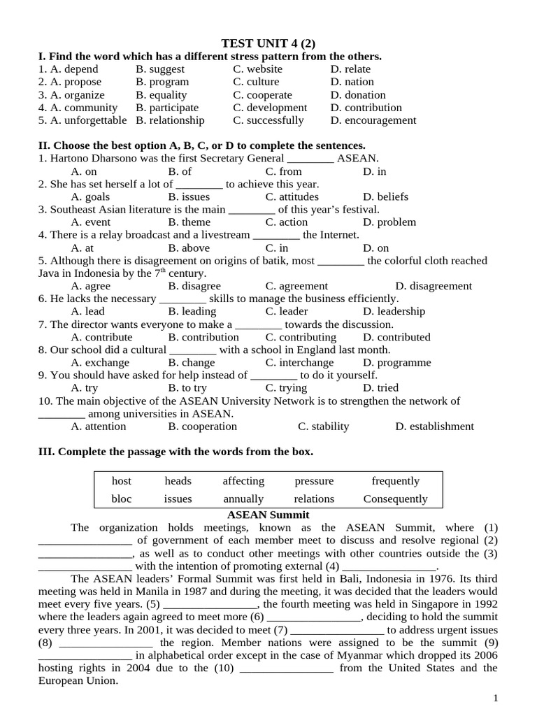 TEST UNIT 4 (2) | PDF