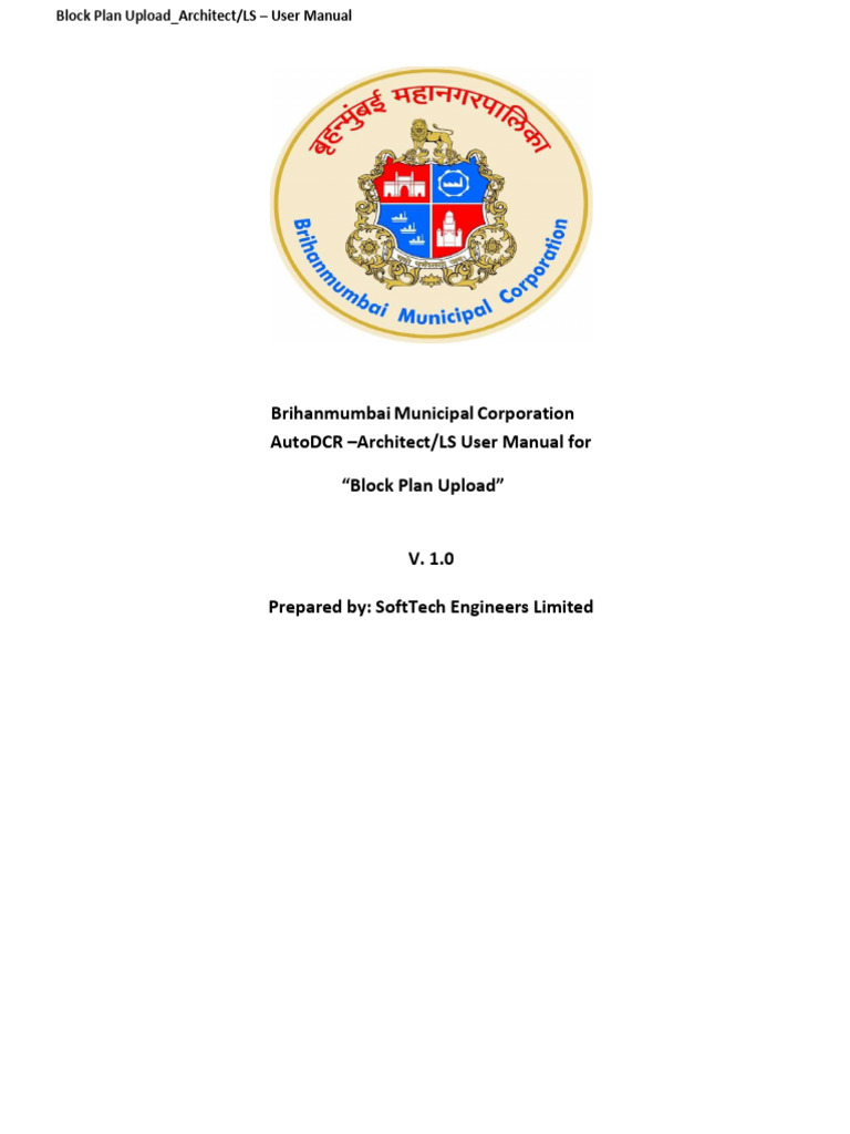 Block Plan Upload User Manual for Architects | PDF | Computer Aided ...