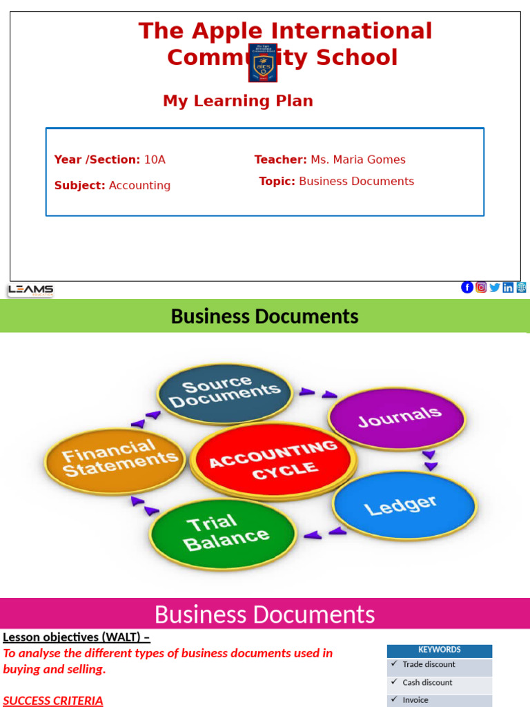 Understanding Business Documents in Accounting | PDF