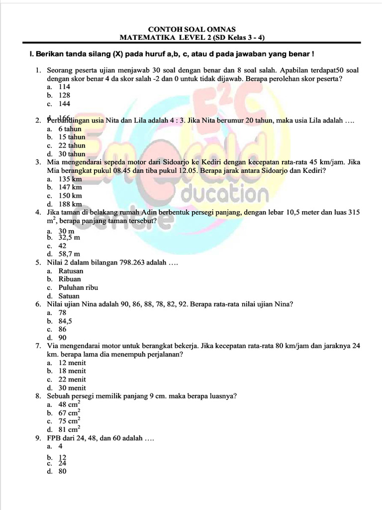 PDF Omnas Contoh Soal m 2 Compress | PDF