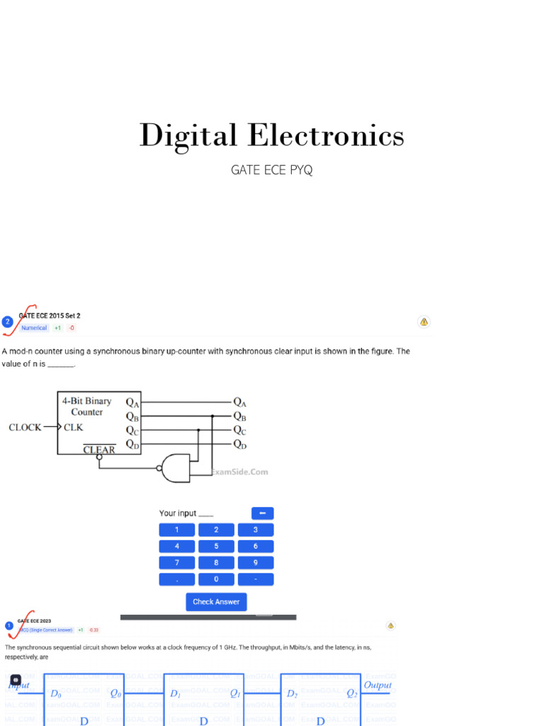 Digital Electronics | PDF