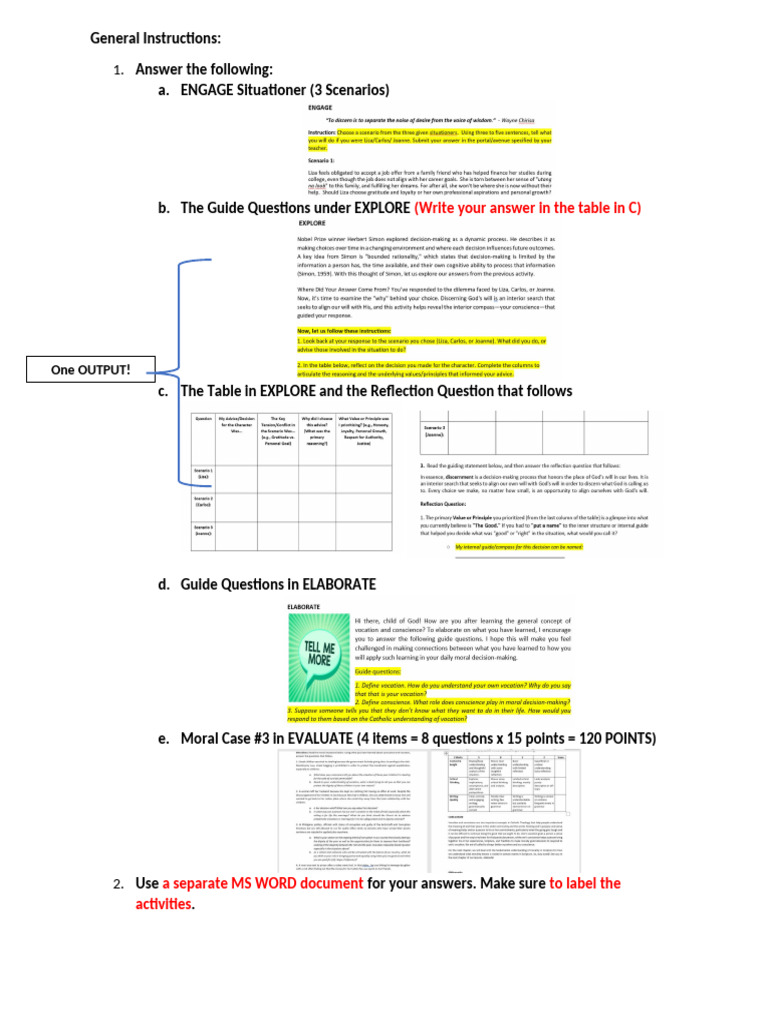 General Instructions Module | PDF