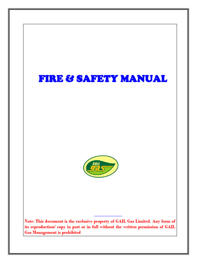 Fire&Safety Manual GGL | PDF | Natural Gas
