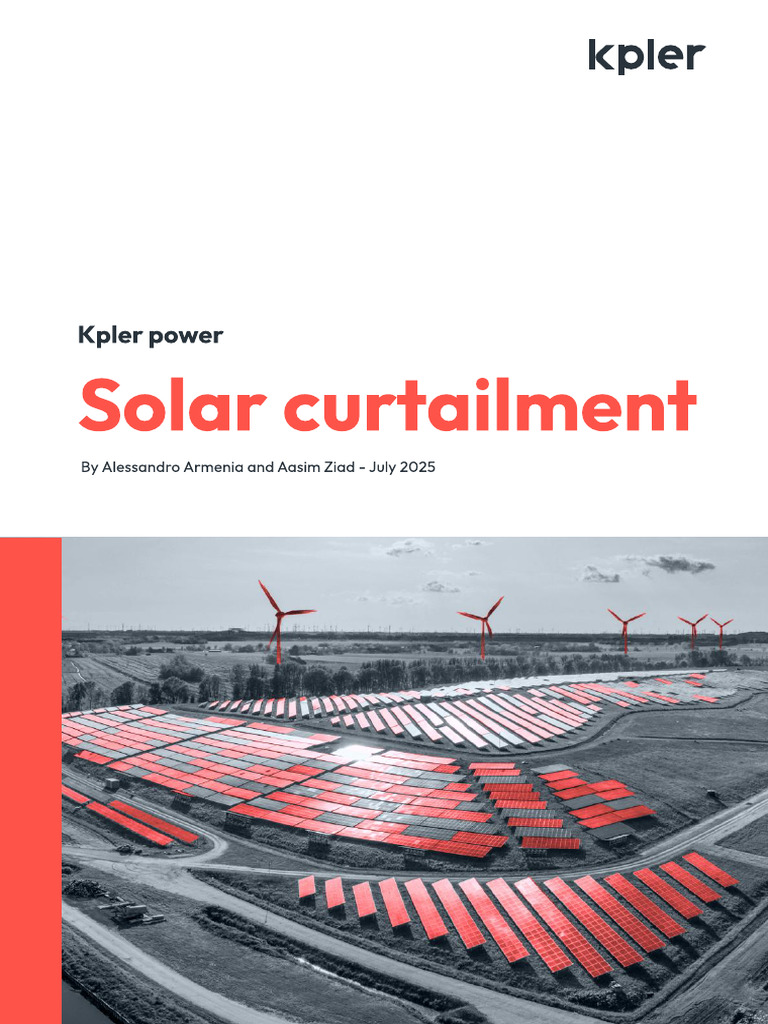 Solar Curtailment - Power - Whitepaper July - 2025 | PDF | Solar Power ...