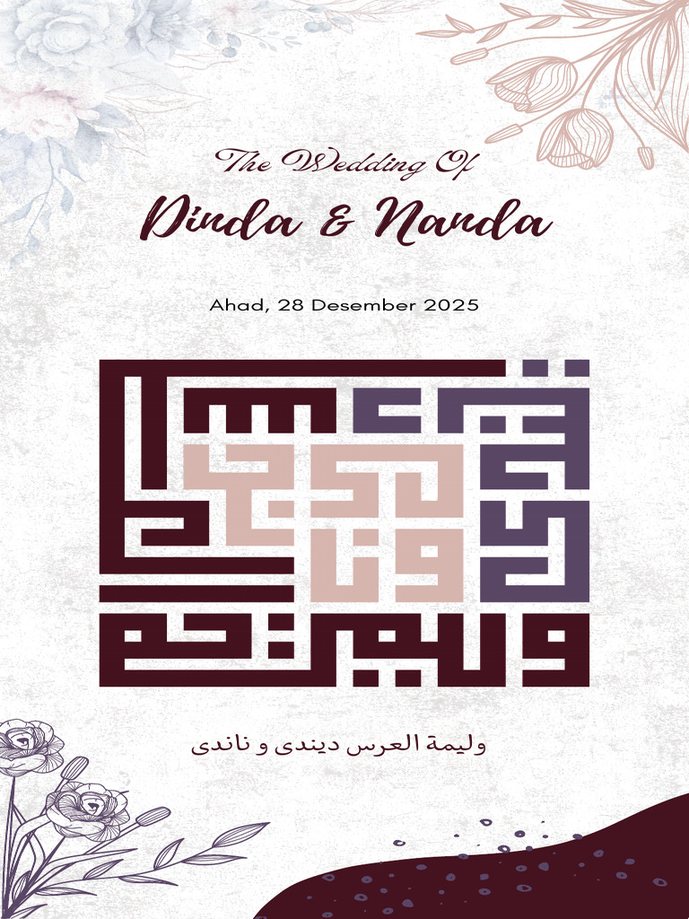 Doa dan Adab Walimah Dinda & Nanda | PDF