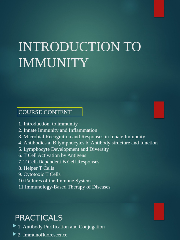 Lec#1 Introduction to Immunity | PDF