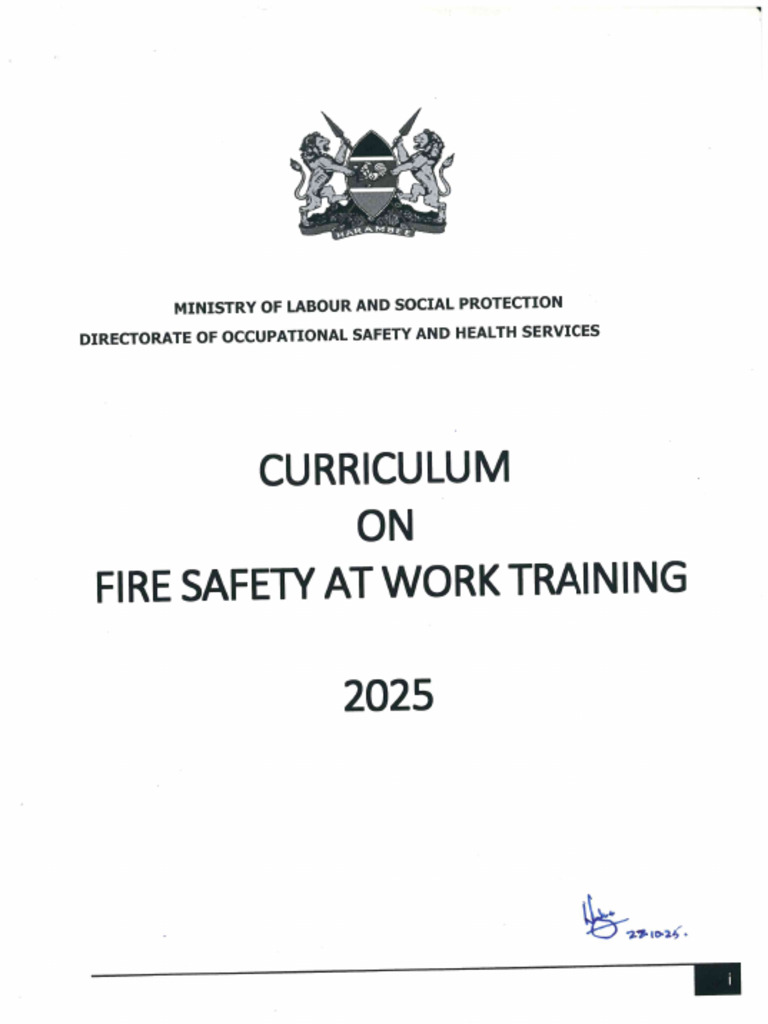 Fire Safety at Work Training | PDF