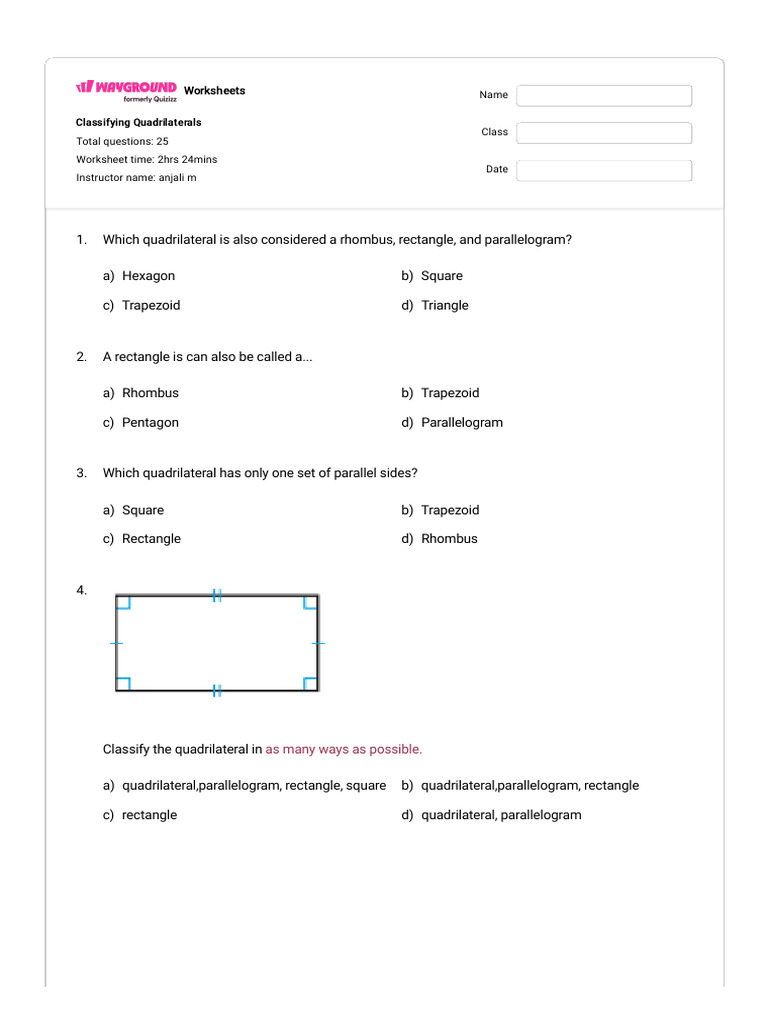 Quad | PDF | Rectangle | Shape