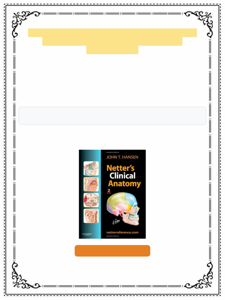 Netter's Clinical Anatomy Netter Basic Science 2nd Edition by John ...