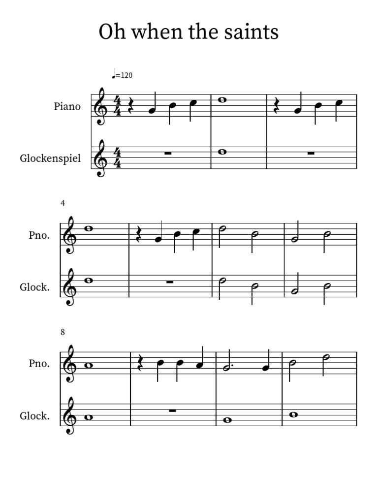 Oh When The Saints Orff | PDF