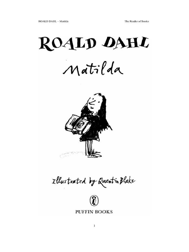 Roald Dahl - Matilda - English Book | PDF