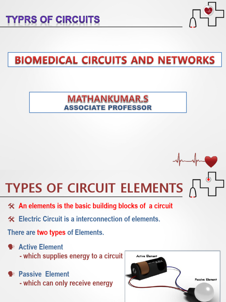 Biomedical Circuits and Networks - Types of Circuits | PDF | Electrical Network | Passivity ...
