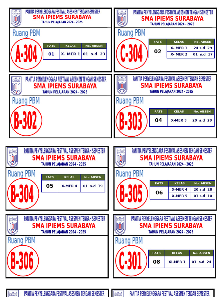 Rambu Ruang Fats 2024 - 2025 Map | PDF