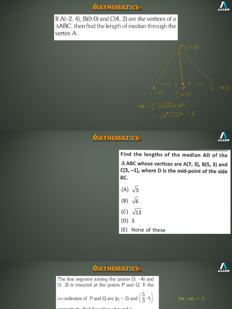M-4 Chapter 4 Coordinate Geometry Pns7 | PDF