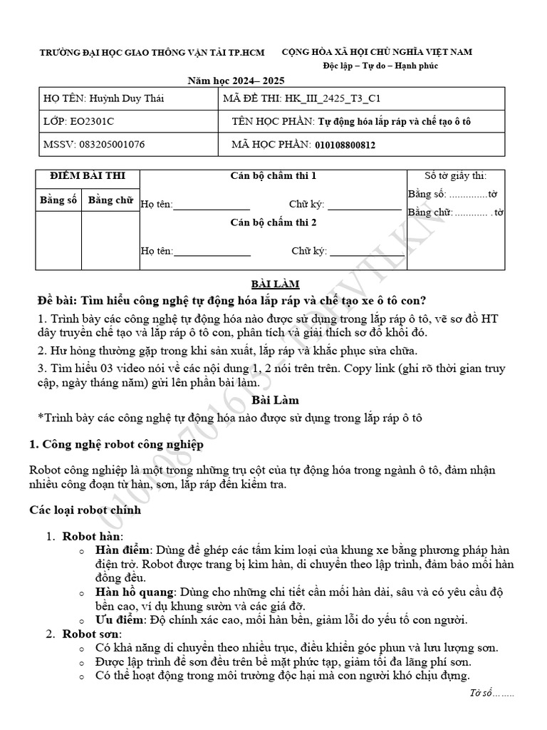 60 Hu NH Duy Thái KTGK | PDF