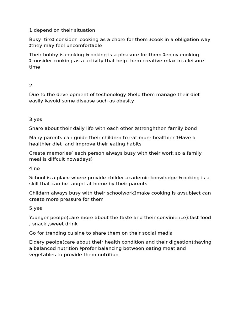 Script Speaking Parrt 3 Food | PDF