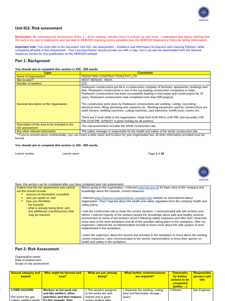 Ig2 Forms Electronic Submission v5.1[1] | PDF | Occupational Safety And ...