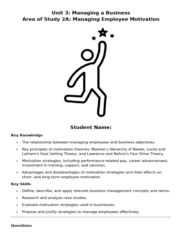 Employee Motivation Strategies in Business | PDF | Motivation ...