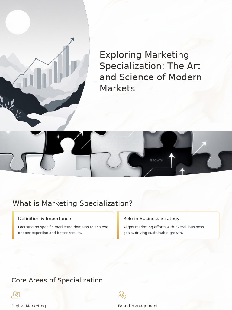 Exploring Marketing Specialization The Art and Science of Modern ...