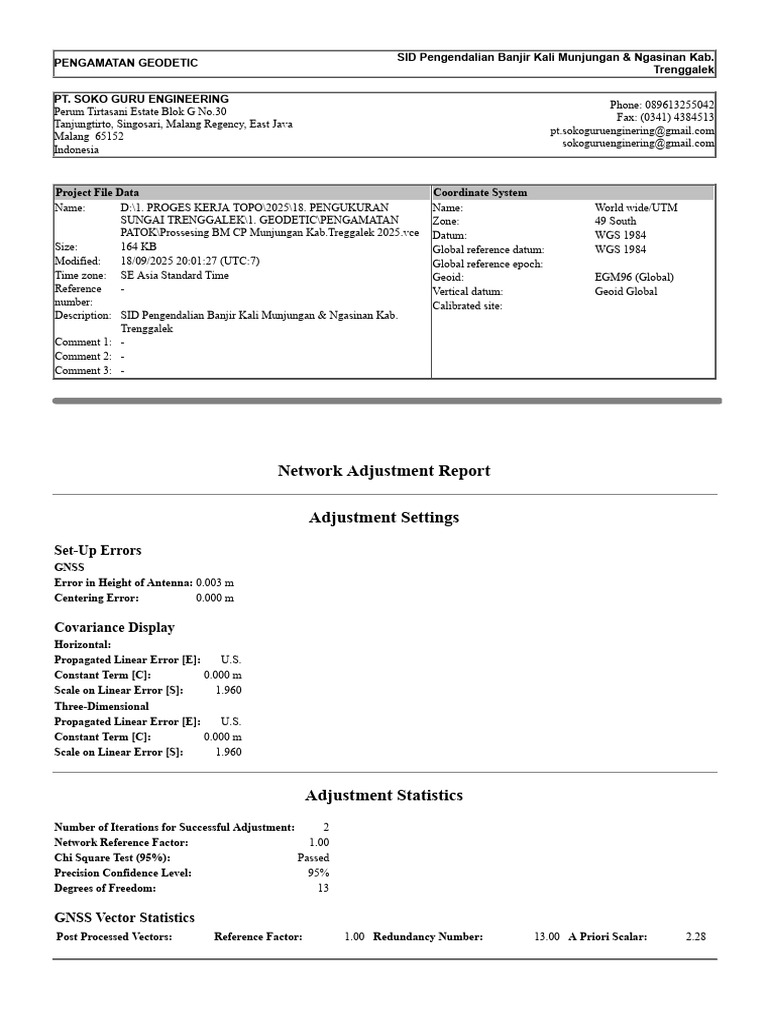 Geodetic Monitoring for Flood Control | PDF | Geodesy | Geographical ...