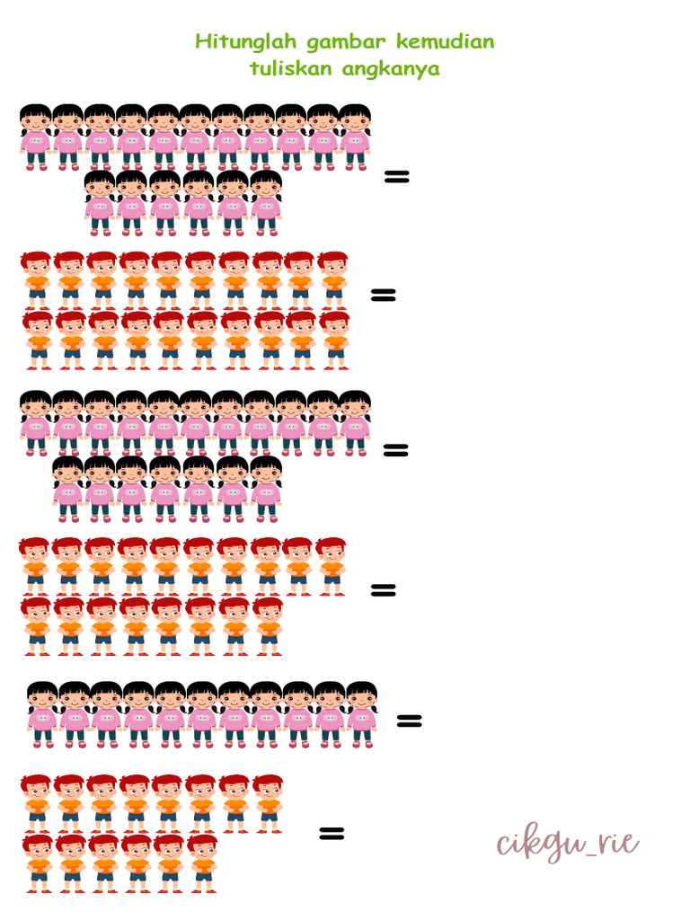 Membilang Untuk Anak TK | PDF