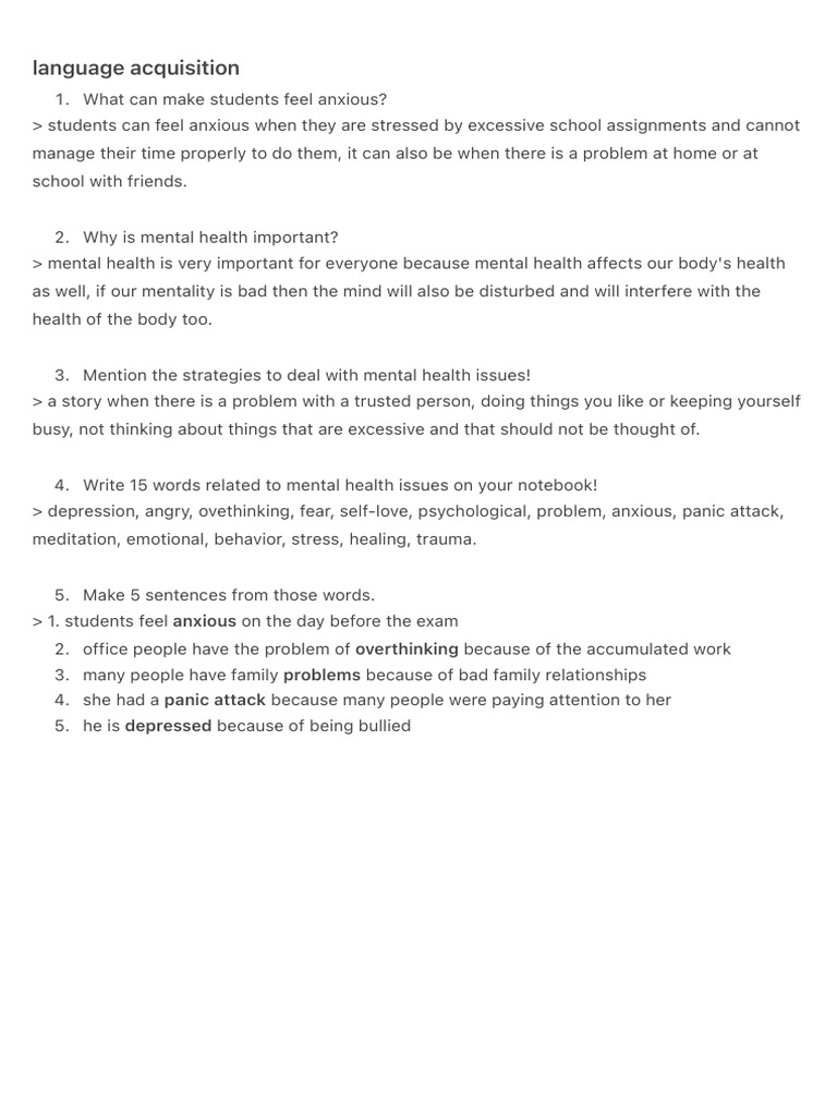 Language Acquisition | PDF