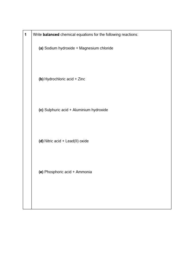 Calculations - Acid, Bases, Salts 1 | PDF | Acid | Hydroxide
