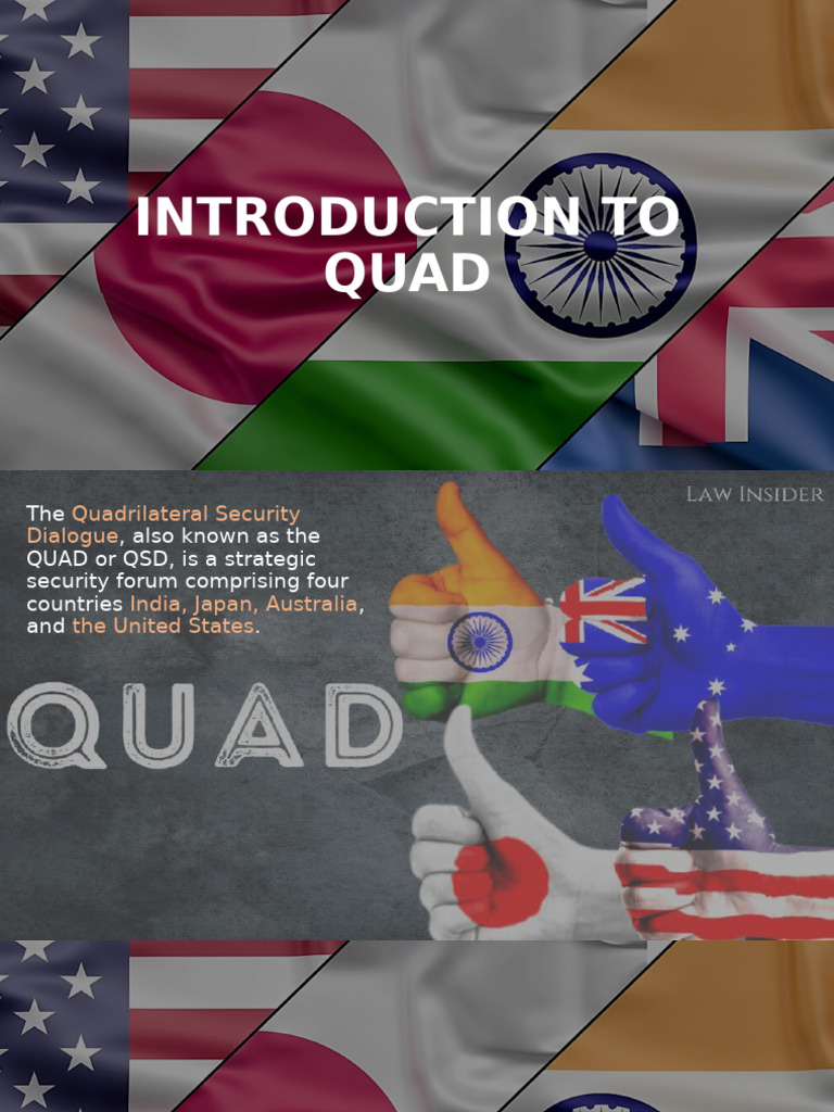 Overview of the Quadrilateral Security Dialogue | PDF | International ...