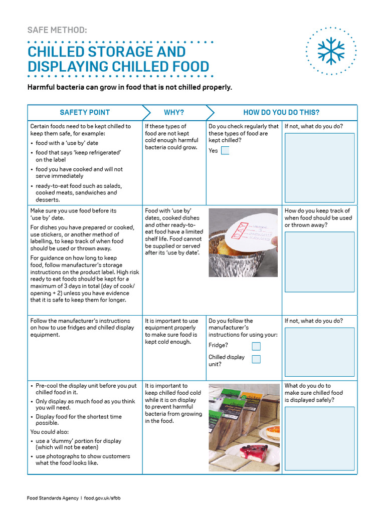 Sfbb Chilling 01 Chilled Storage and Display | PDF | Thermometer ...