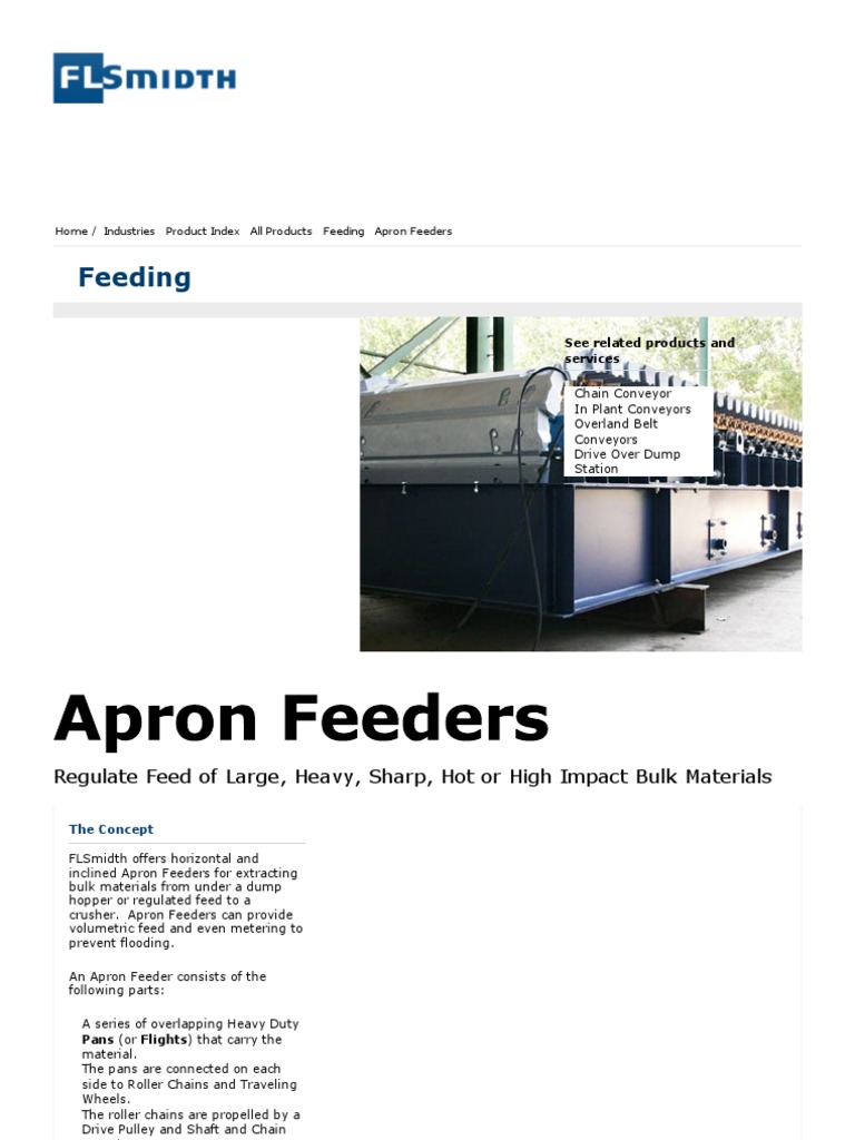 FLSmidth - Apron Feeders | PDF | Technology & Engineering