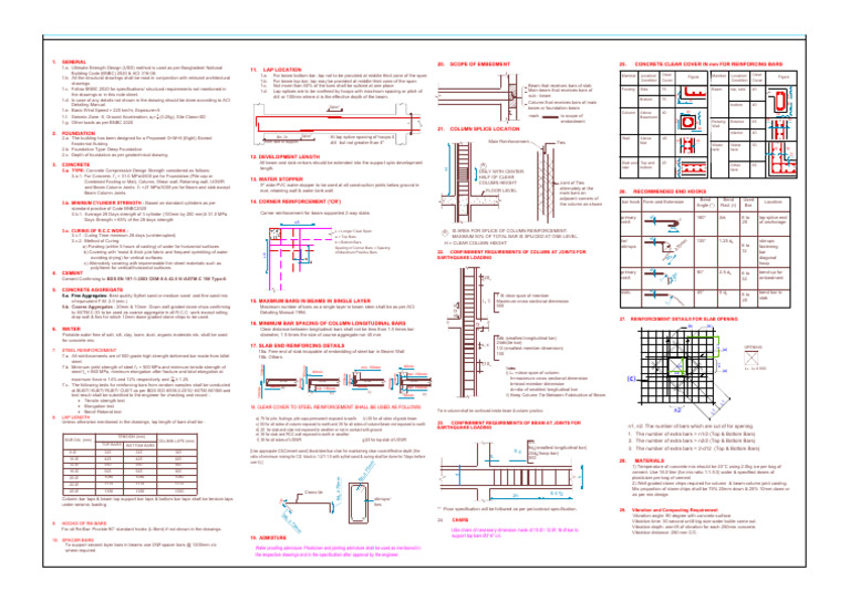 Structural Design Guidelines for G+M+8 Building | PDF | Concrete ...