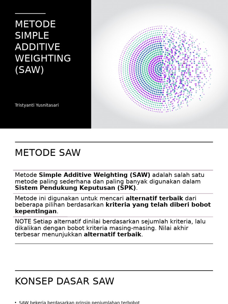 SPK m2 Metode Saw | PDF