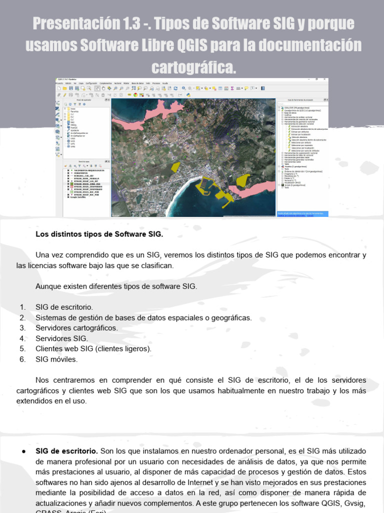 Presentación 1.3-. Tipos de Software SIG y Porque Usamos Software Libre ...