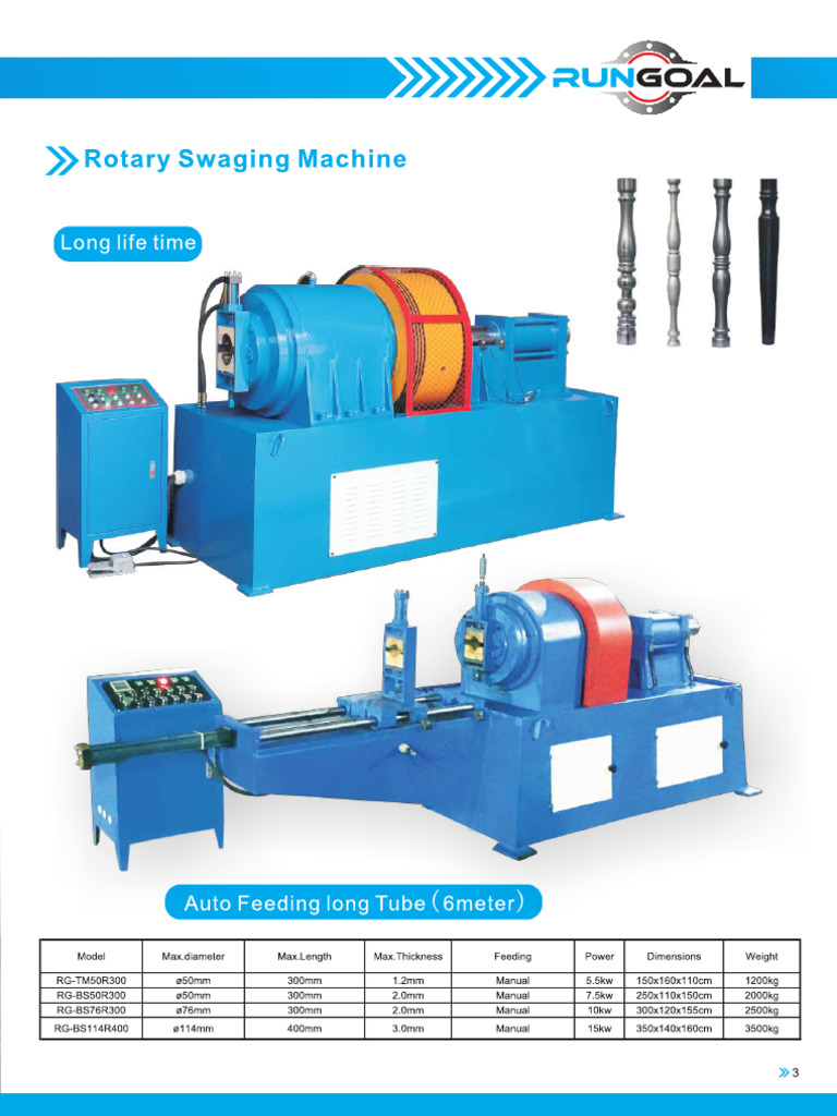 6 - Catalogue-Rotary Swaging Machine | PDF