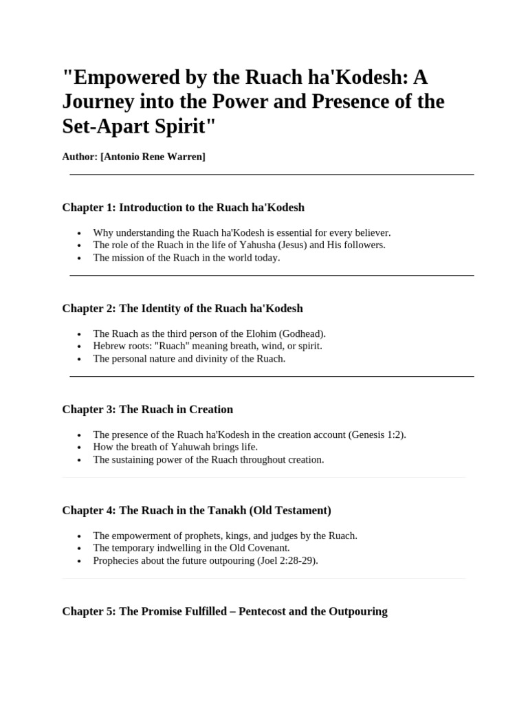 Empowered by The Ruach Ha | PDF | Spiritual Gift | Religious Belief And ...
