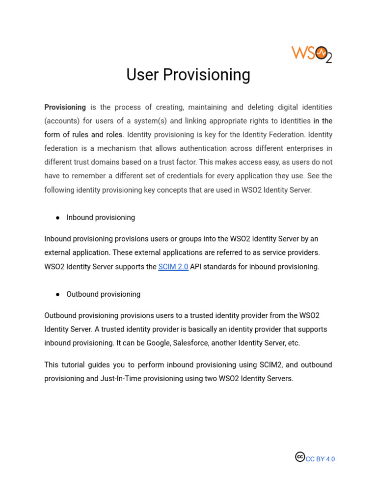 SCIM2 User Provisioning with WSO2 | PDF | Login | Computer Engineering