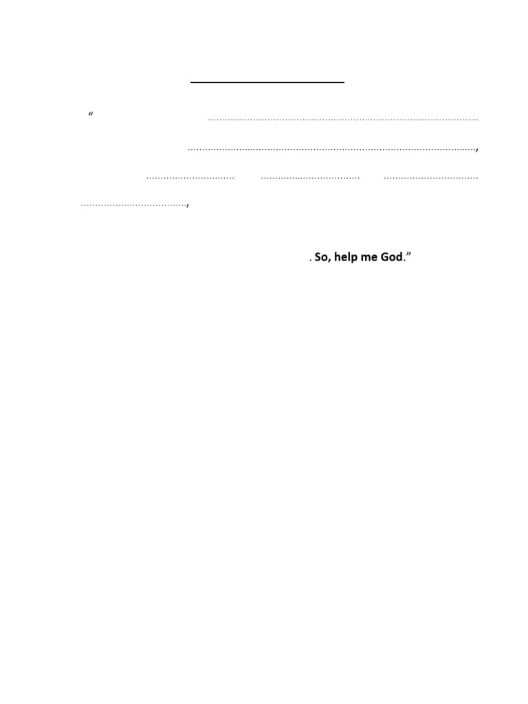 Oath of Allegiance | PDF