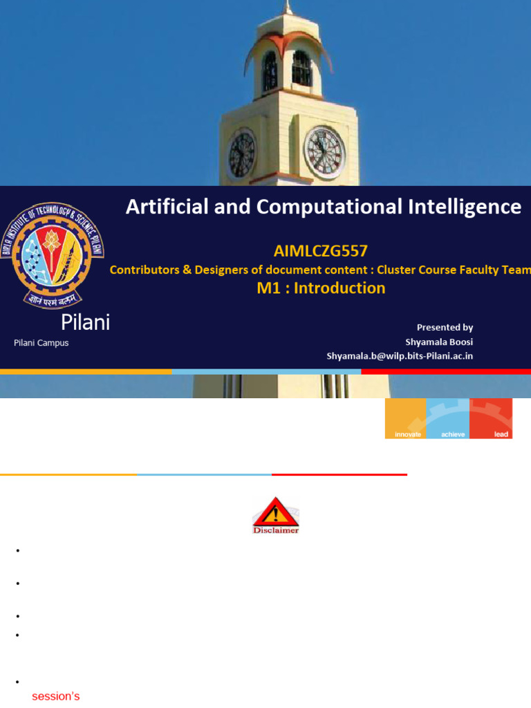 Artificial computational intelligence lec 1 | PDF | Artificial ...