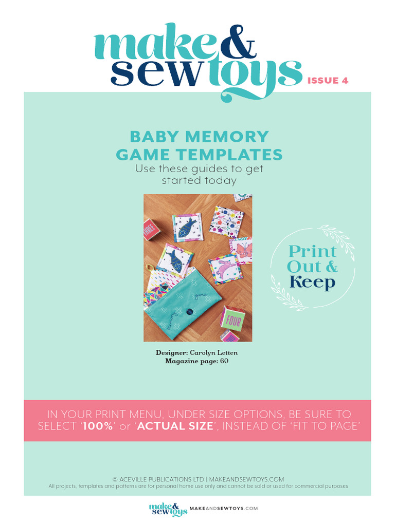 Baby Memory Game Templates Guide | PDF