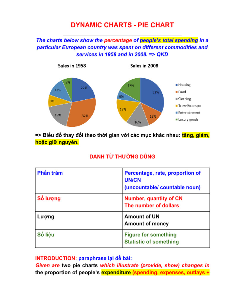 Lesson 2 - Pie Chart (Dynamic Charts) - Task 1 | PDF | Expense