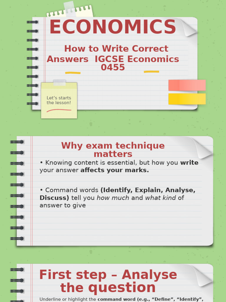 ECONOMICS Exam Style Questions | PDF | Resource | Factors Of Production