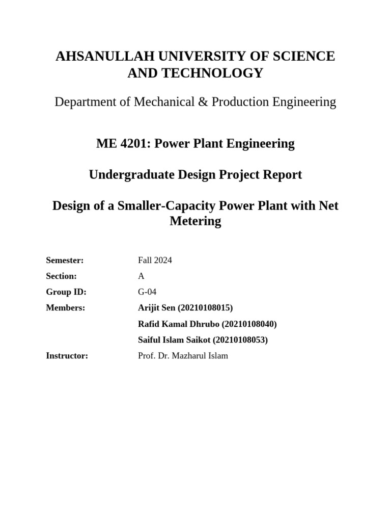 Powerplant Assignment Edited | PDF | Photovoltaic System | Photovoltaics