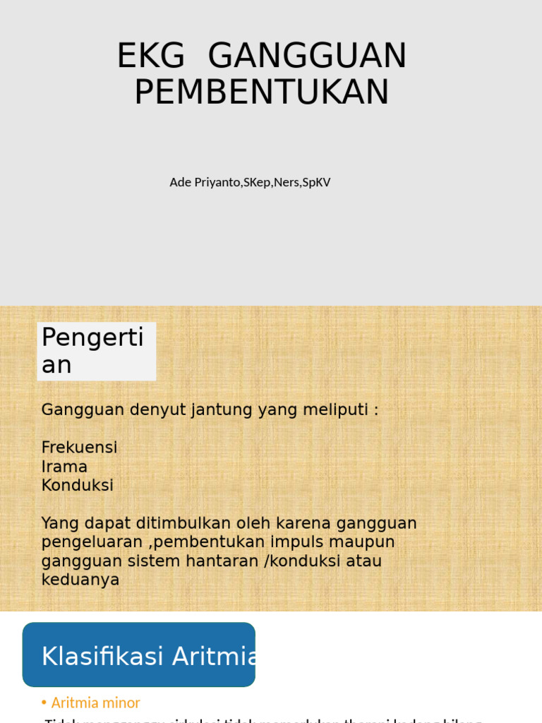 Gangguan Aritmia dan EKG | PDF