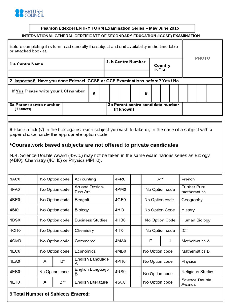 Application Igcse Edexcel May-June 2015 | PDF