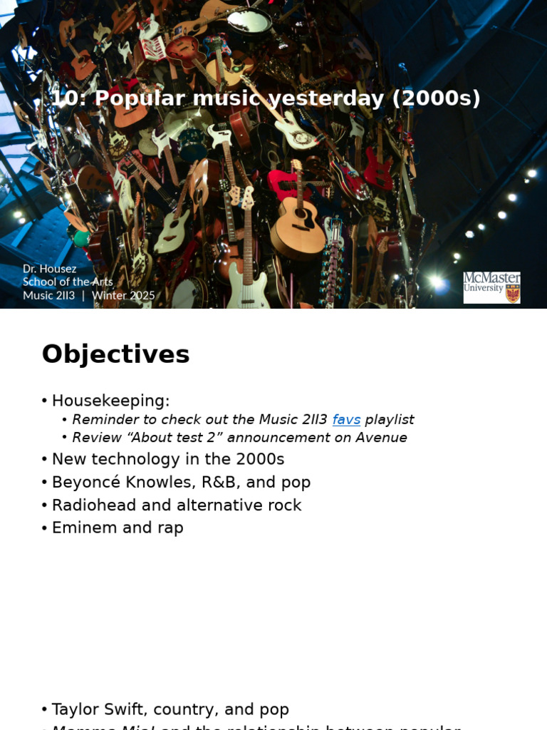 10-Popular Music Today (2000s) Slides Pop Music Culture | PDF | Song ...