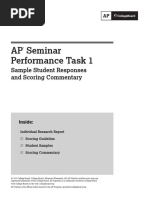 AP Seminar 2025 IWA Scoring Guide | PDF | Citation | Argument