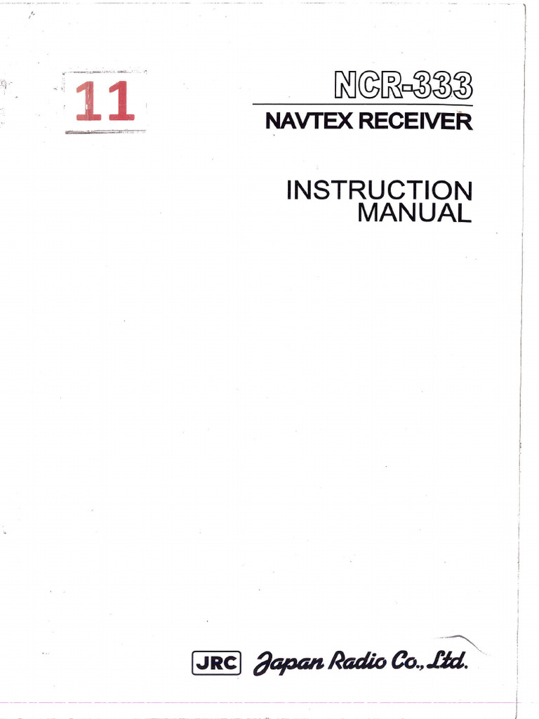 Navtex Receiver Manual | PDF